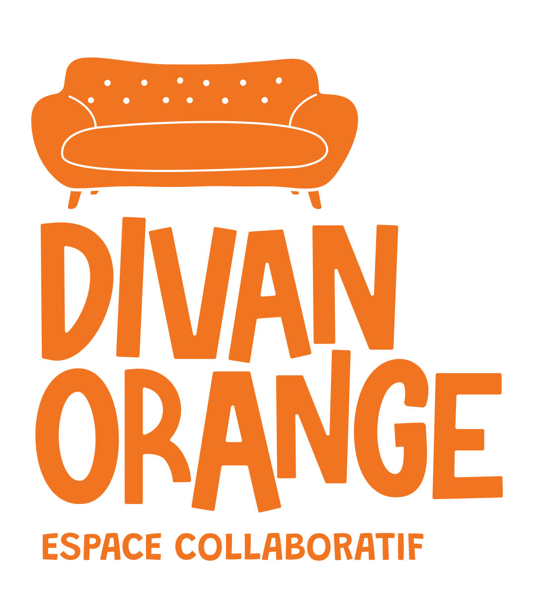 Divan Orange, espace collaboratif – Espace collaboratif de Coaticook